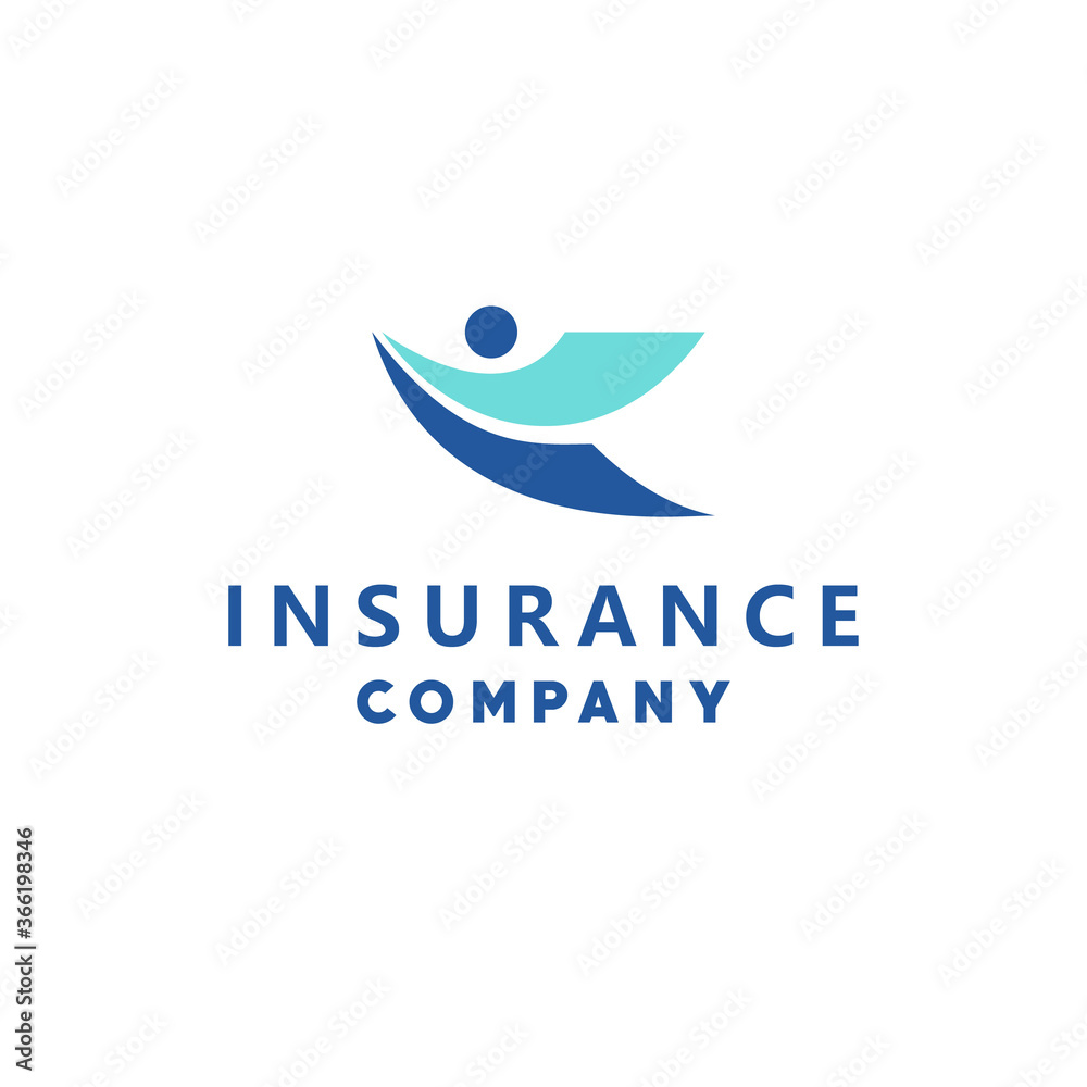 Health insurance logo with a symbol of success for insurance company ...