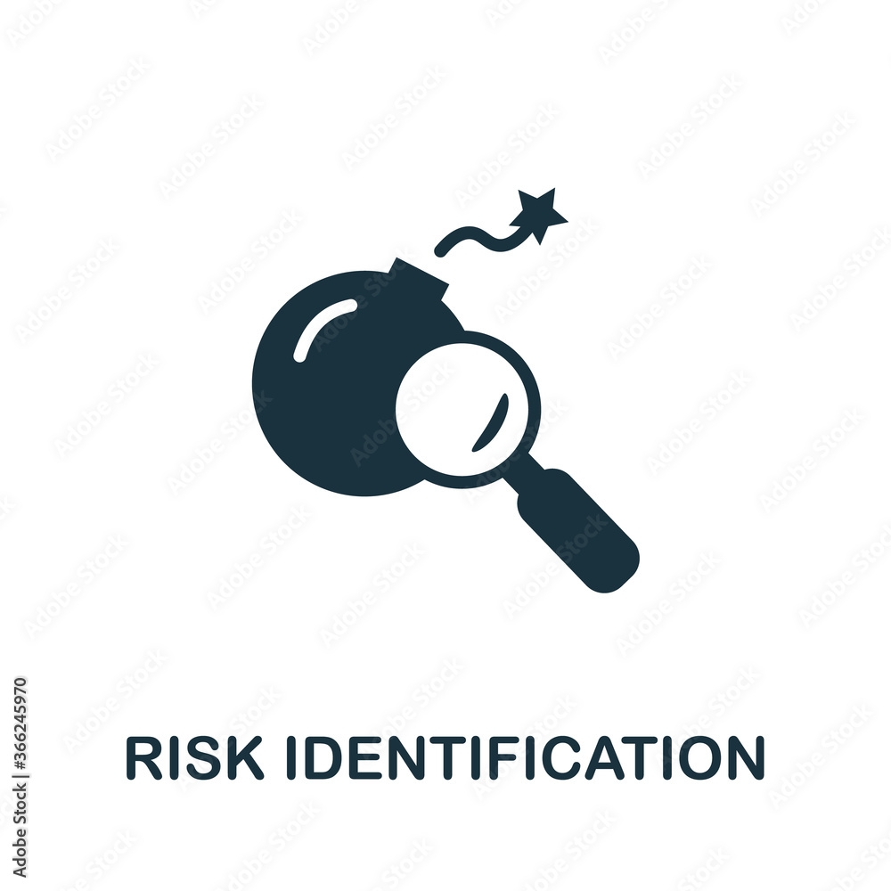 Risk Identification icon. Simple element from risk management ...