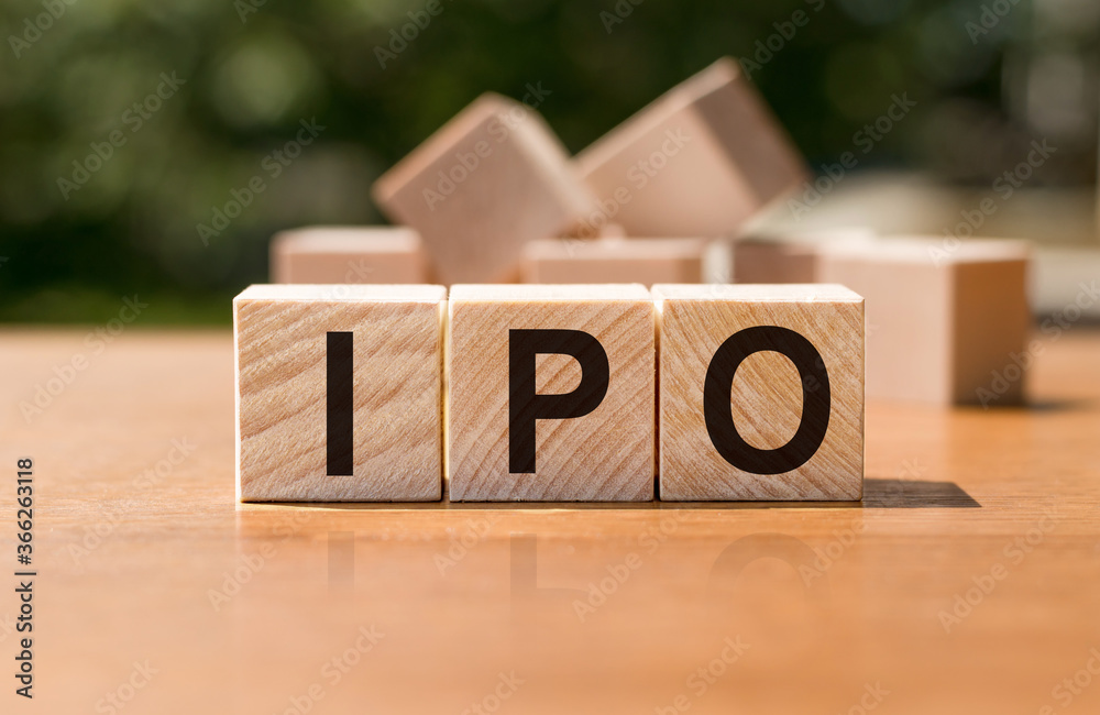 IPO - acronym from wooden blocks with letters, Initial Public Offering ... IPO - acronym from wooden blocks with letters, Initial Public Offering ...