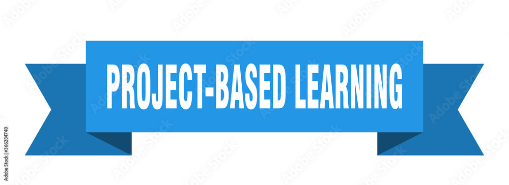 project-based learning ribbon. project-based learning paper band banner ...