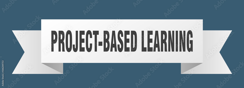 project-based learning ribbon. project-based learning paper band banner ...