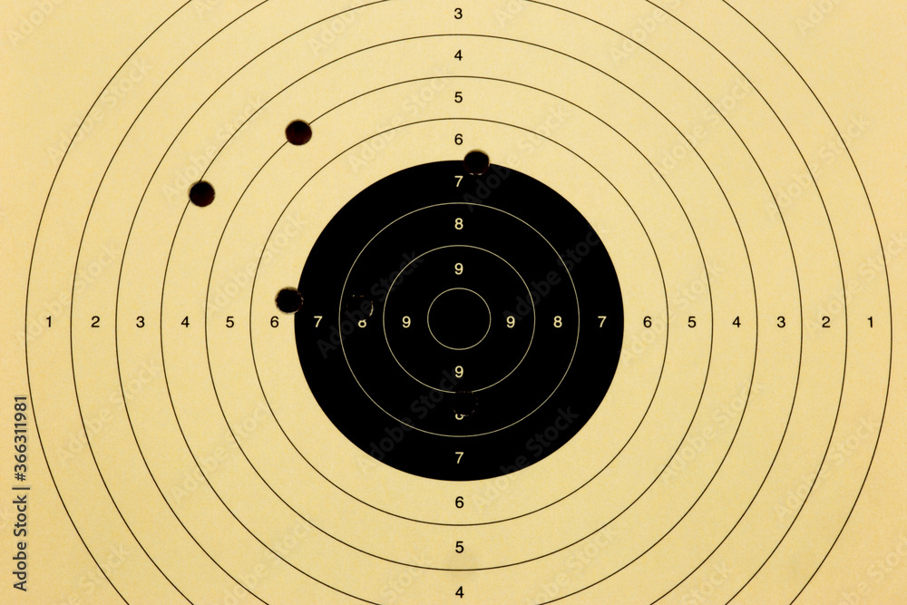 Shooting Target Card Close Up View for Background Stock Photo | Adobe Stock