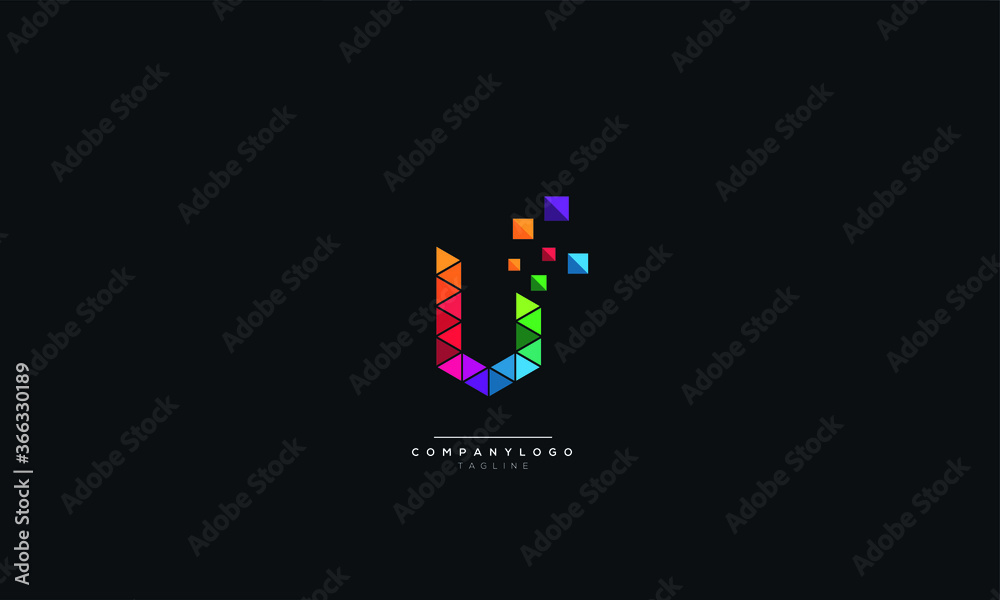 Letter U Business Logo Design Alphabet Icon Vector Symbol Stock Vector ...