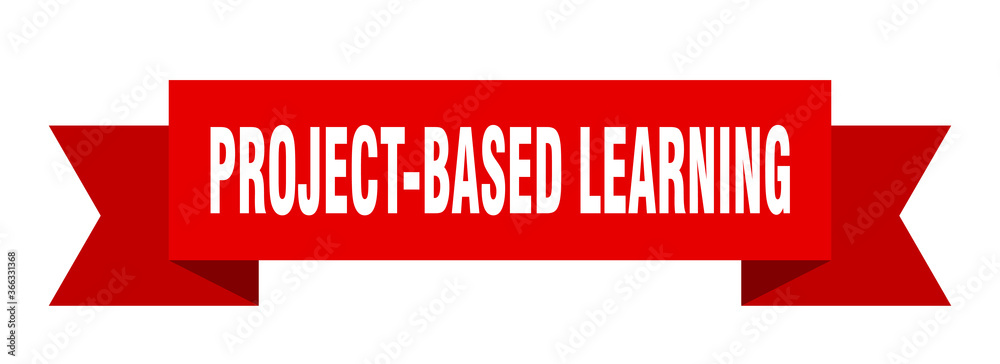 project-based learning ribbon. project-based learning paper band banner ...