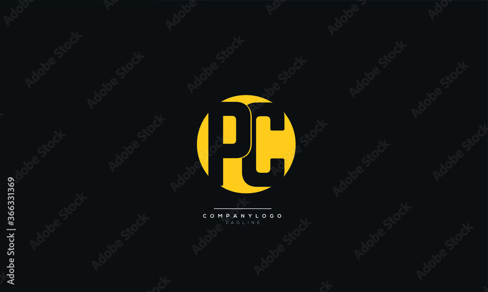 Letter PC Business Logo Design Alphabet Icon Vector Symbol Stock Vector ...