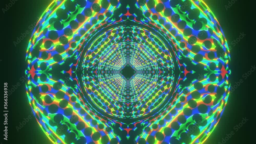 DMT tunnel hyper color animation blast off to another dimension vídeo ...