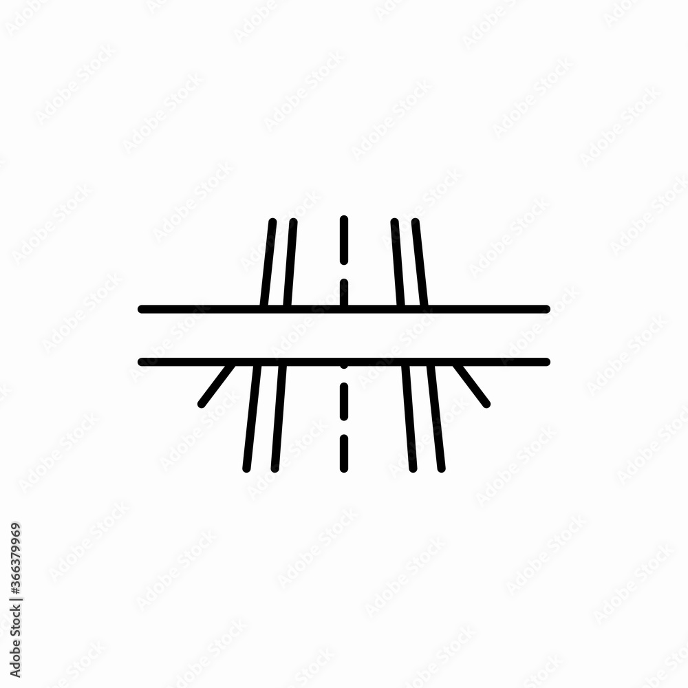 Outline overpass icon.Overpass vector illustration. Symbol for web and ...
