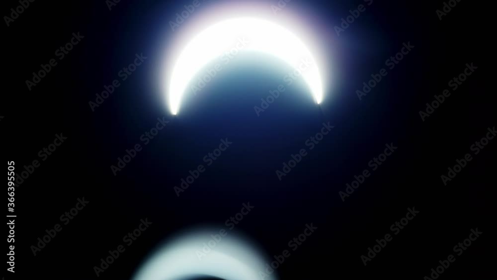 solar eclipse in the Dubai desert. almost anular phase of the eclipse ...