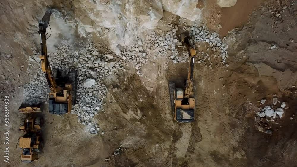 Multiple excavators on construction site in Southern California reshape ...