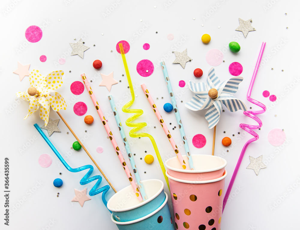 Happy birthday or party background Stock Photo | Adobe Stock