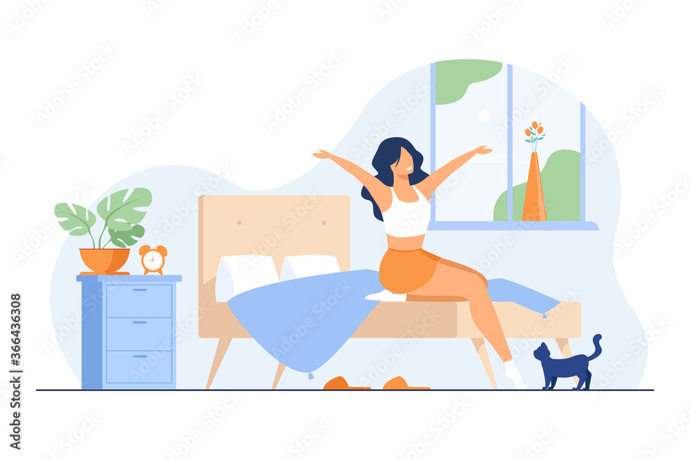 Cartoon Healthy Girl