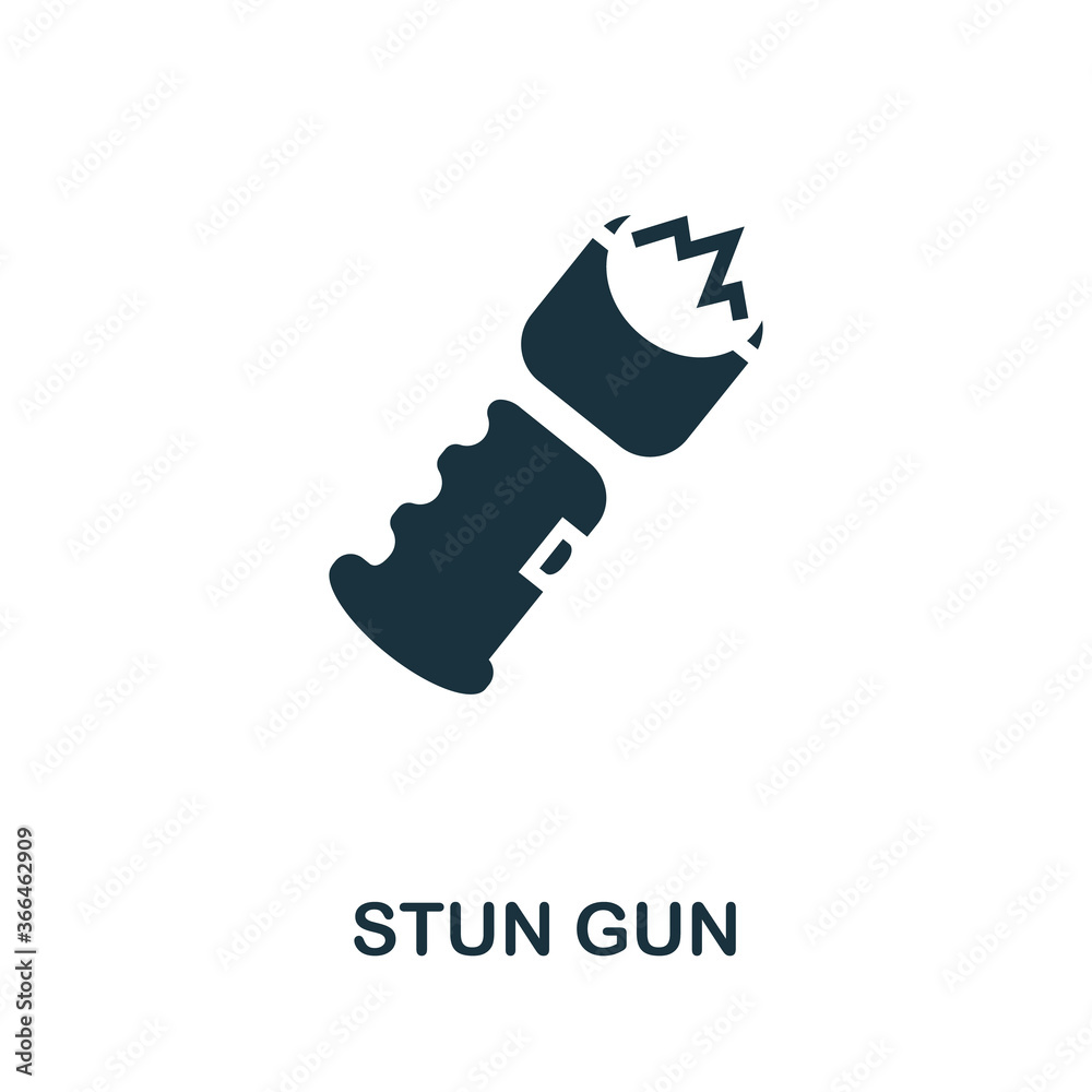 Vetor de Stun Gun icon. Simple element from police collection. Creative ...