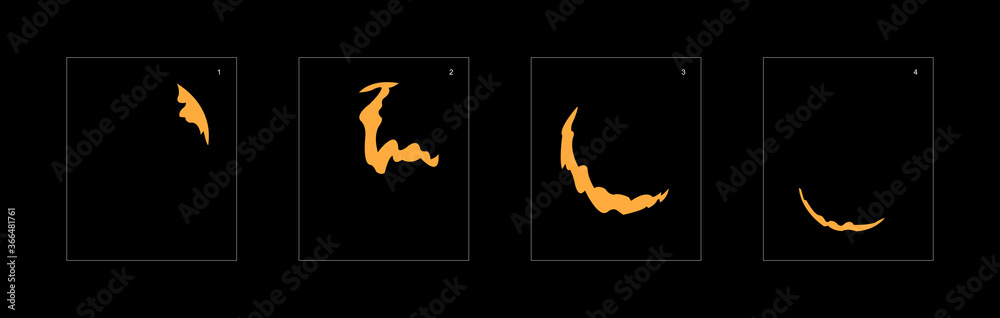 Shine dust effect. Dust explosion animation effect. Animation sprite ...