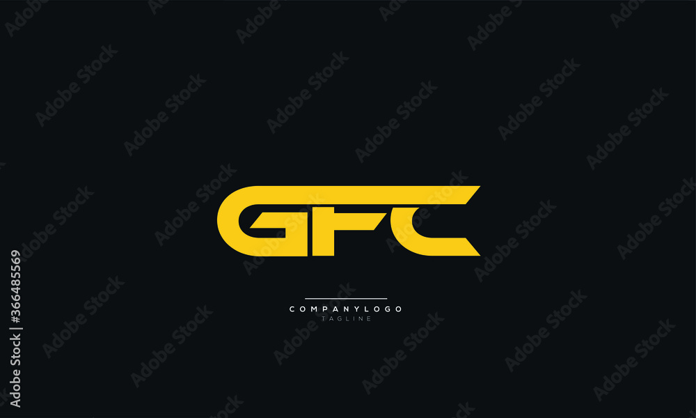 GFC Letter Business Logo Design Alphabet Icon Vector Symbol Stock ...