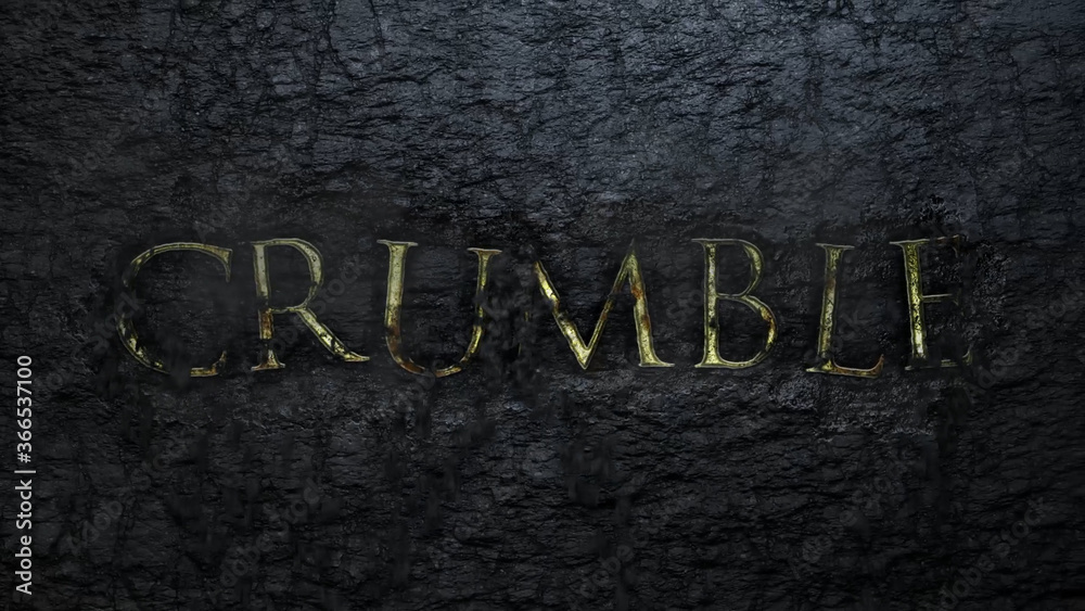 Crumbling Wall Titles Stock Template | Adobe Stock