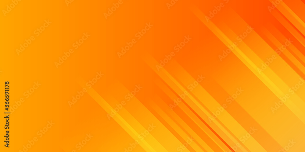 Abstract yellow and orange warm tone background with simply curve lines ...