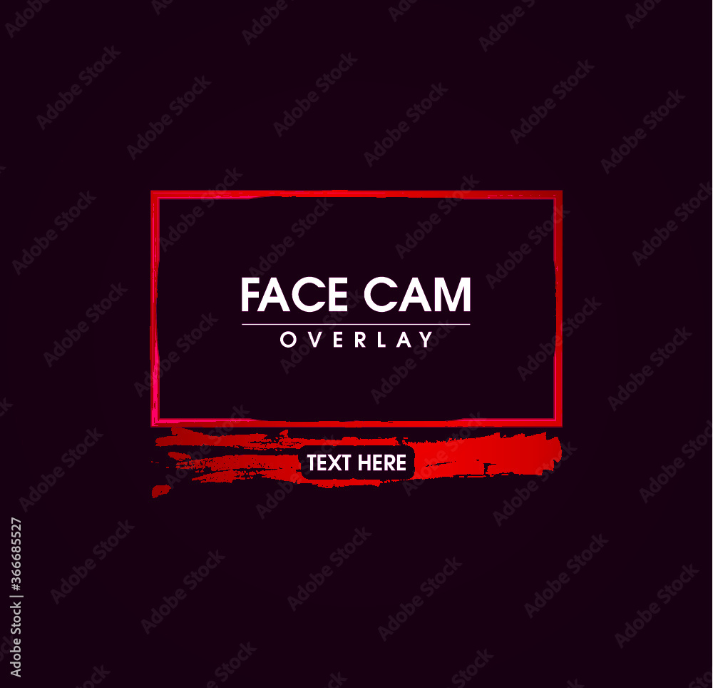 Streaming Facecam overlay design modern style - VECTOR Stock Vector ...