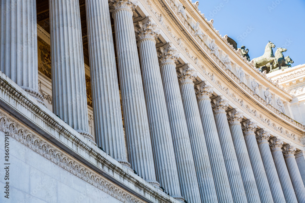 Ancient Italian Architecture in the city of Rome Stock Photo | Adobe Stock