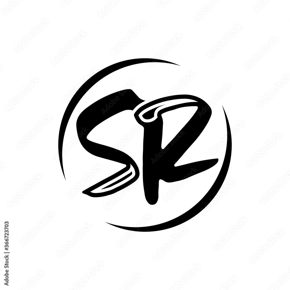 Logo Initial SR Design Graphic, Letter SR logo icon design template ...