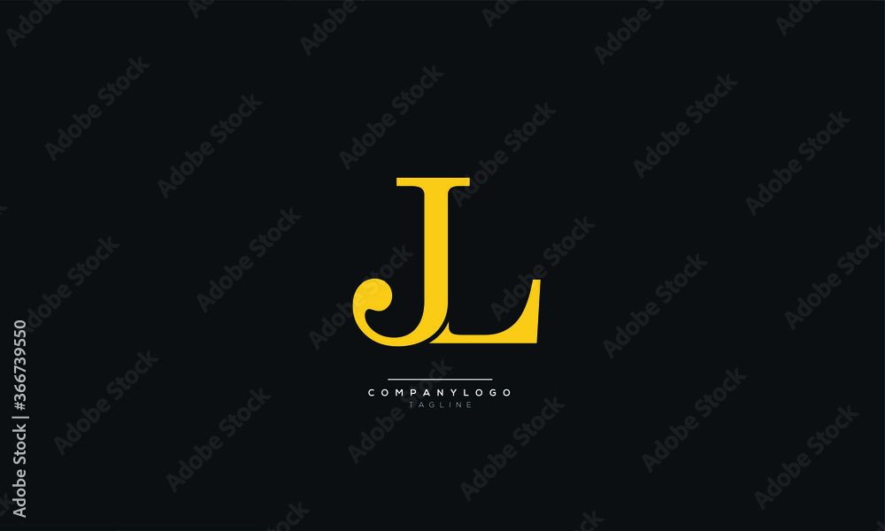 JL Letter Business Logo Design Alphabet Icon Vector Symbol Stock Vector ...