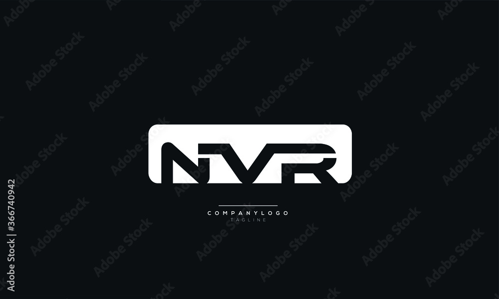 NVR Letter Business Logo Design Alphabet Icon Vector Symbol Stock ...