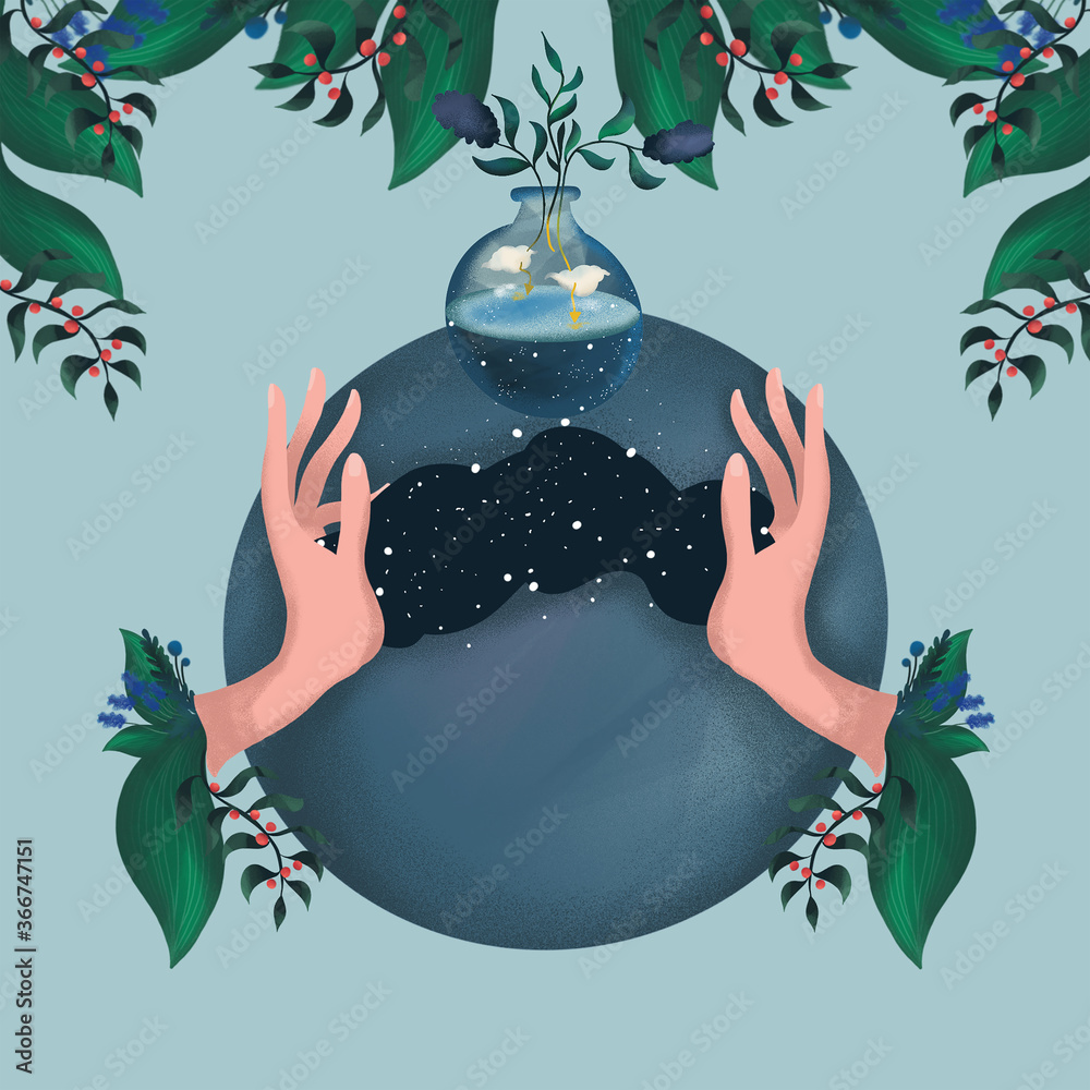 Magic Hands Stock Illustration | Adobe Stock