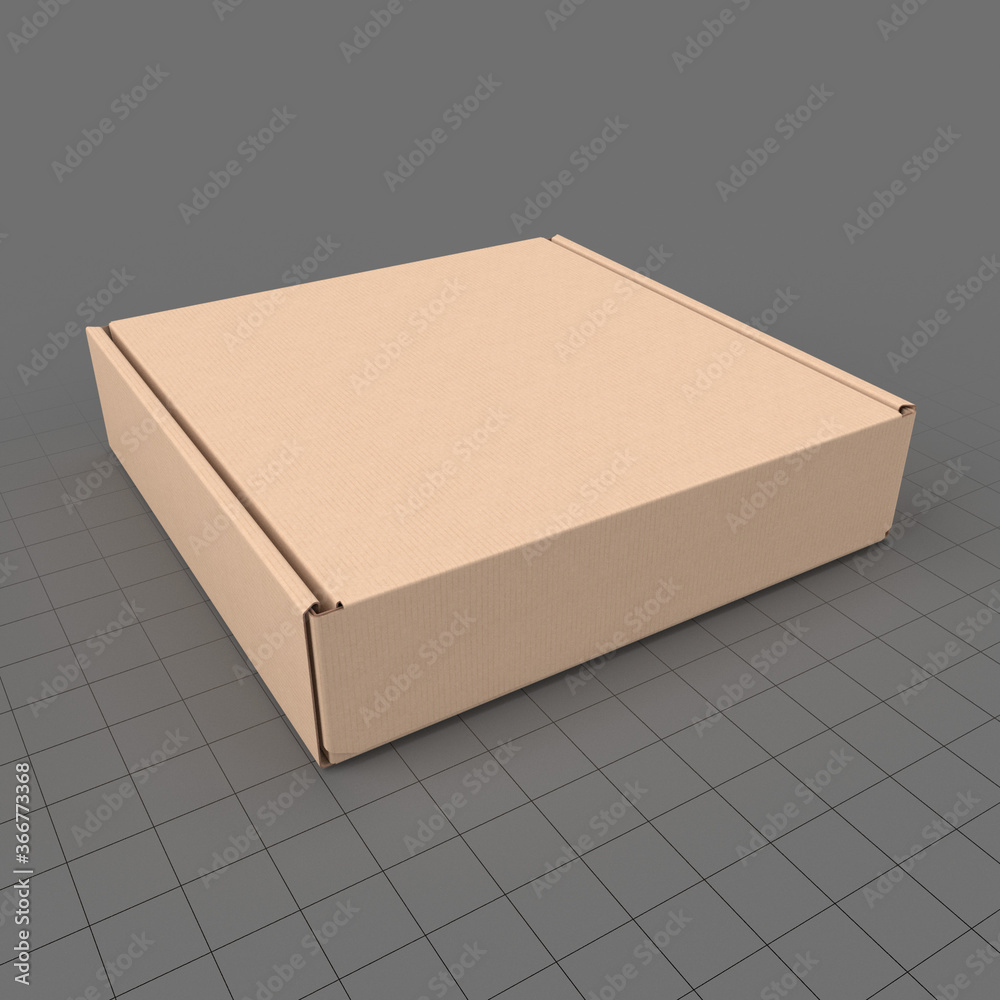 Corrugated box 5 Stock 3D asset | Adobe Stock