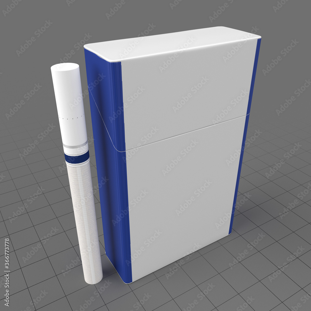 Cigarette pack Stock 3D asset | Adobe Stock