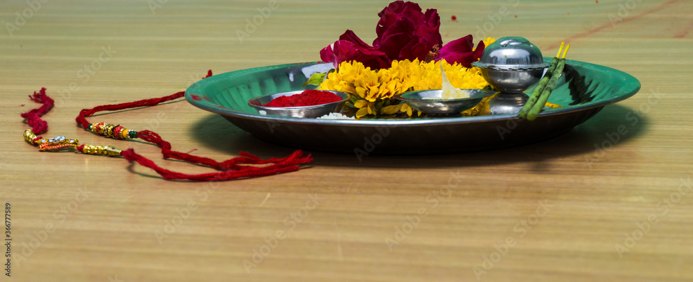 Raksha Bandhan is an Indian Festival. rakhdi with an elegant Rakhi ...