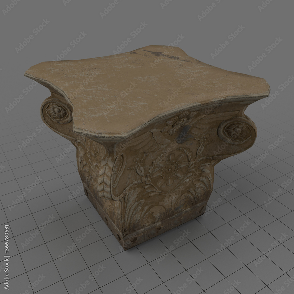 Column head Stock 3D asset | Adobe Stock