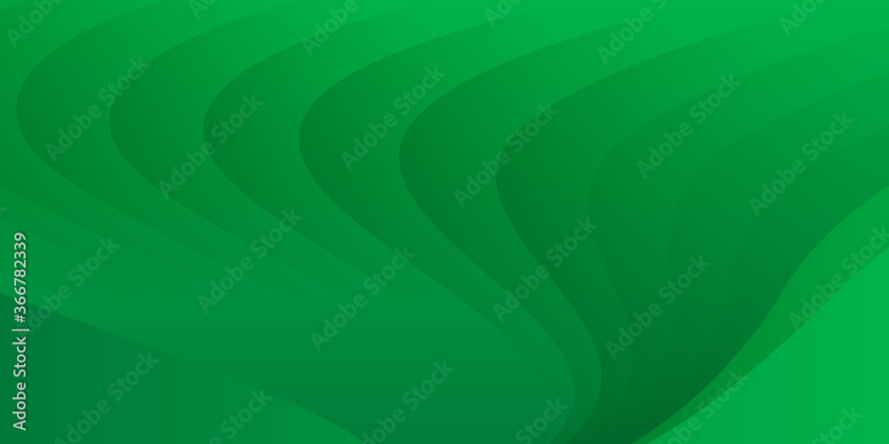 Abstract fluid green wave banner vector background illustration. Fresh ...