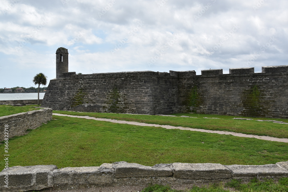 Castillo de San Marcos, Ancient, Historic Fort in Florida Stock Photo ...