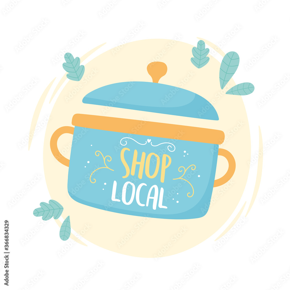 support local business, shop small market cooking pot organic food ...