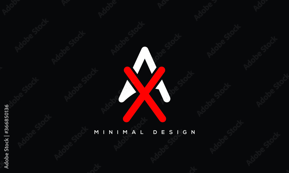 AX letter logo alphabet monogram icon symbol Stock Vector | Adobe Stock