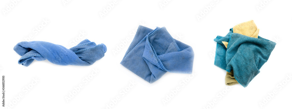 Photo & Art Print Old dirty torn rag isolated on white background ...