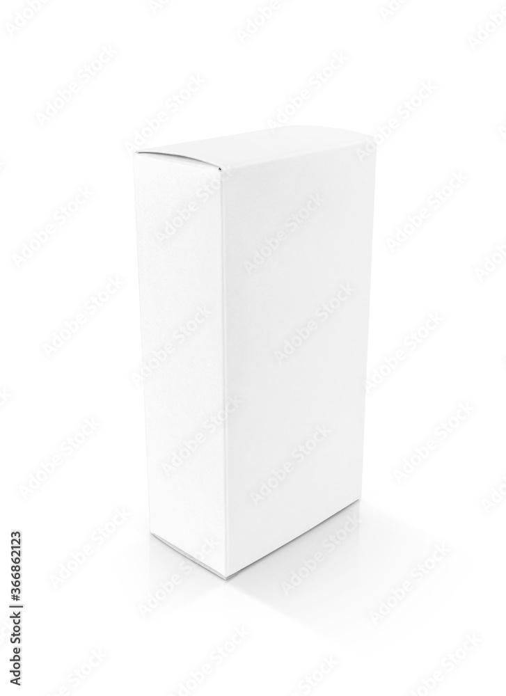 blank packaging white paper cardboard box for product design mock-up ...