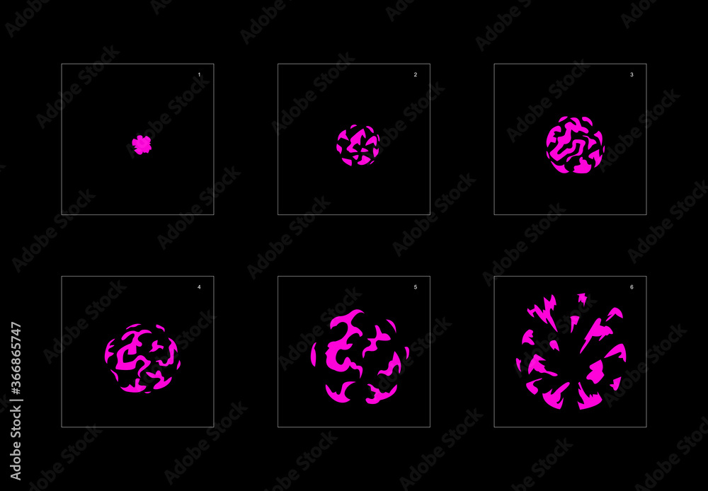 Shine poison explosion effect. Poison explosion animation effect ...