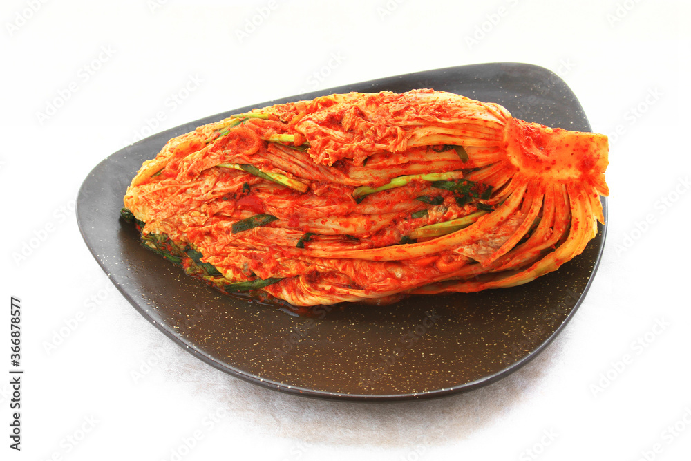 The most famous Korean traditional food Kimchi(napa cabbage). It's a ...