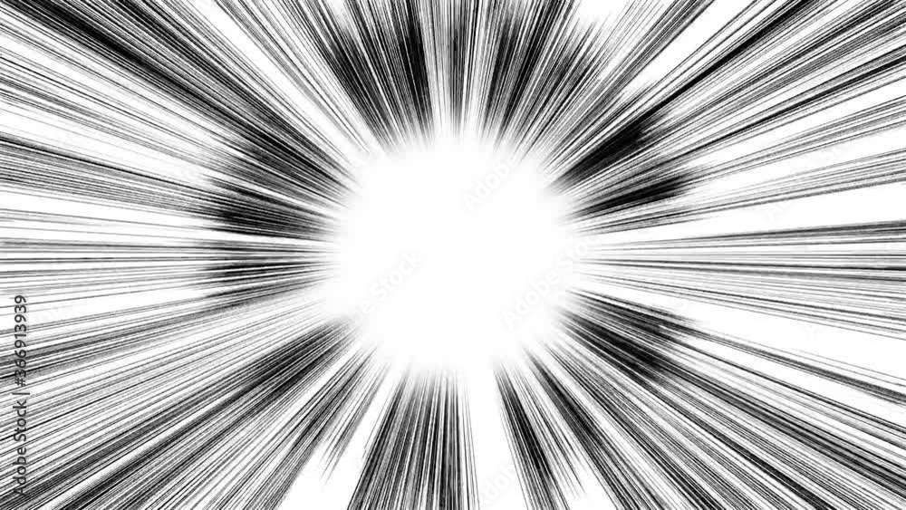 Japanese comic material. Speed line, Effect line, Concentration line ...