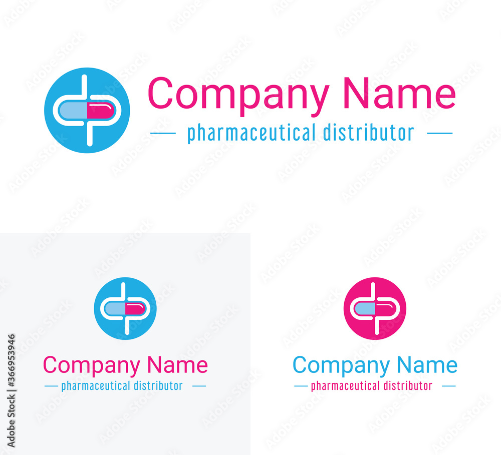 Health care / Medical and Pharmacy logo. Pharmaceutical distributor ...