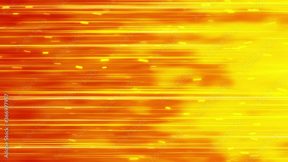 Manga or comic book lines animation. Action speed effects with sparks ...