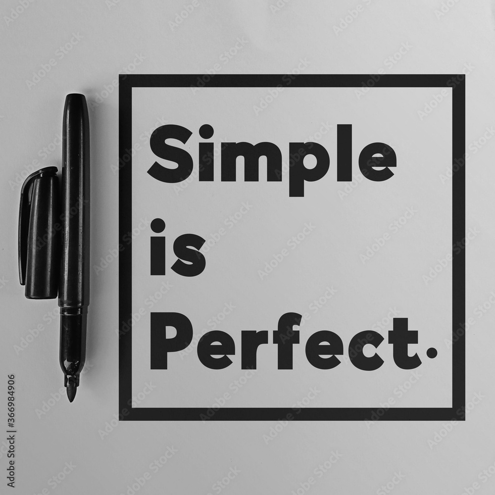 This Simple is Perfect Motivation Quote design is perfect for print and ...