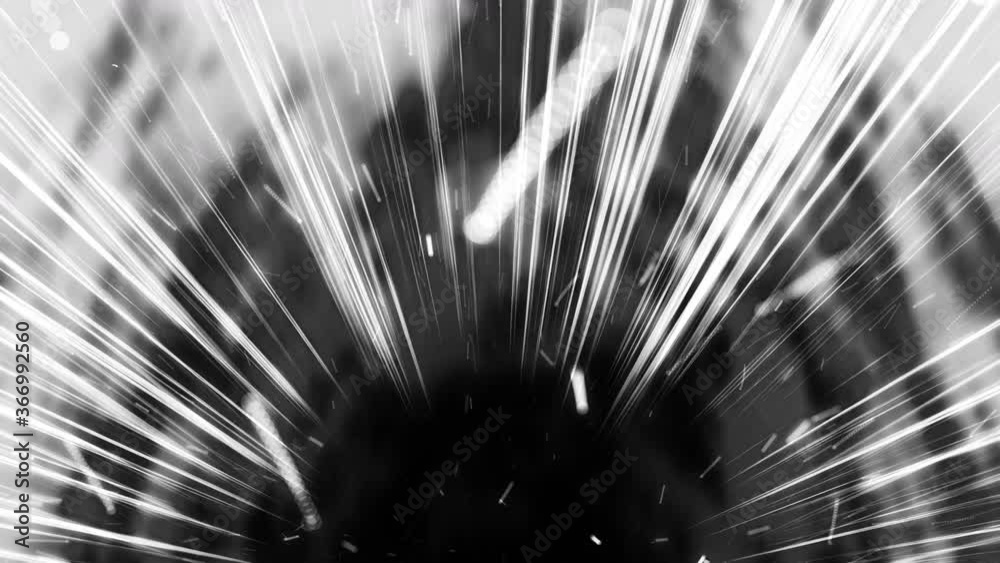 Manga or comic book lines animation. Action speed effects. Light rays ...