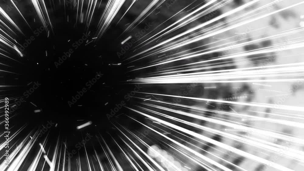 Manga or comic book lines animation. Action speed effects. Light rays ...