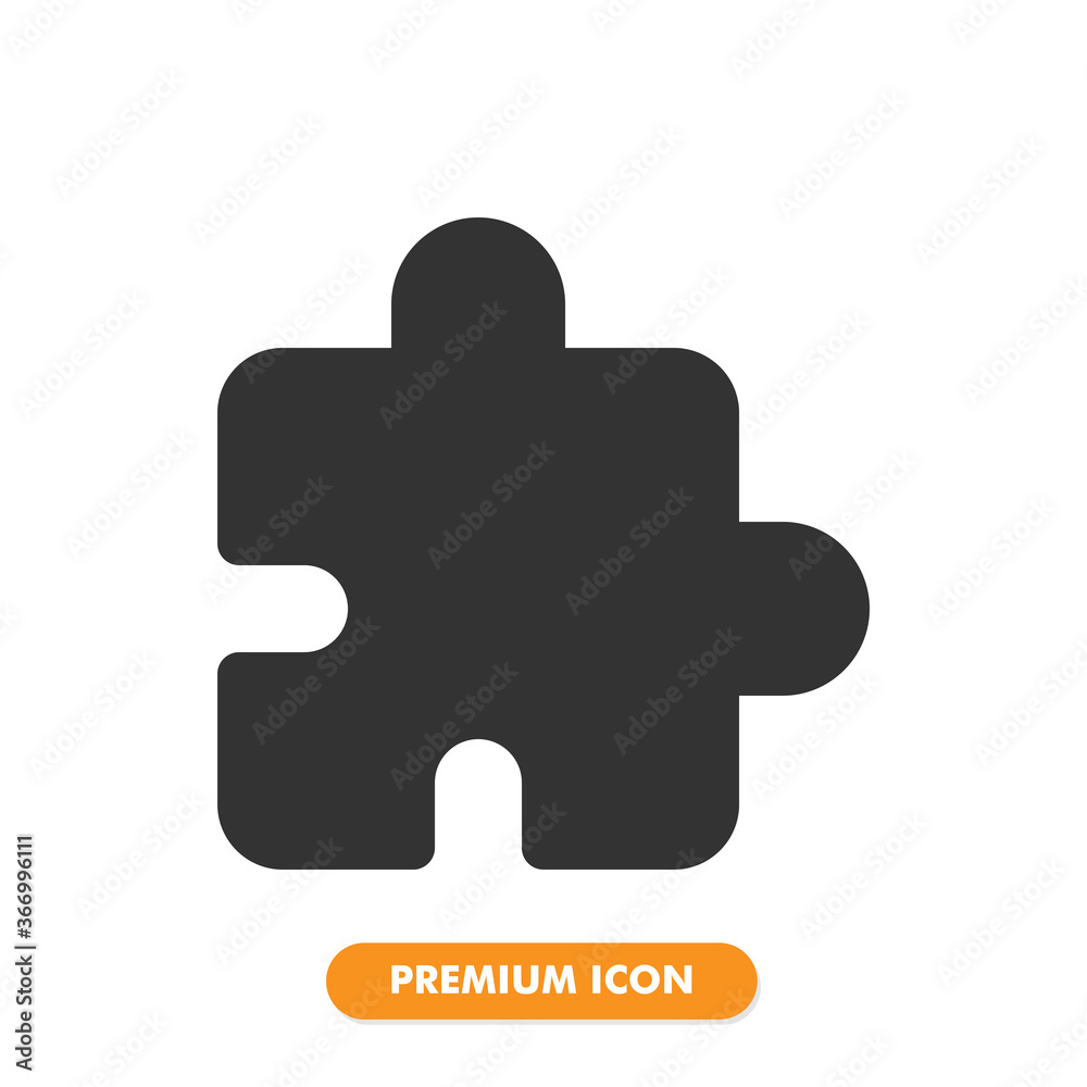 puzzle icon pack isolated on white background. for your web site design ...