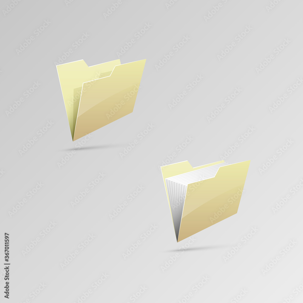 Web Folder icon. The package of File documents. Paper for storage icon ...