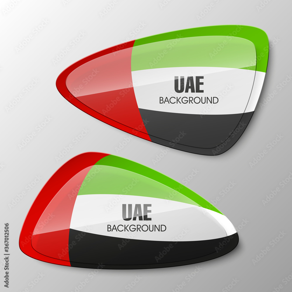 UAE Abstract Background Flag, Emirates template banner Art (vector Art ...
