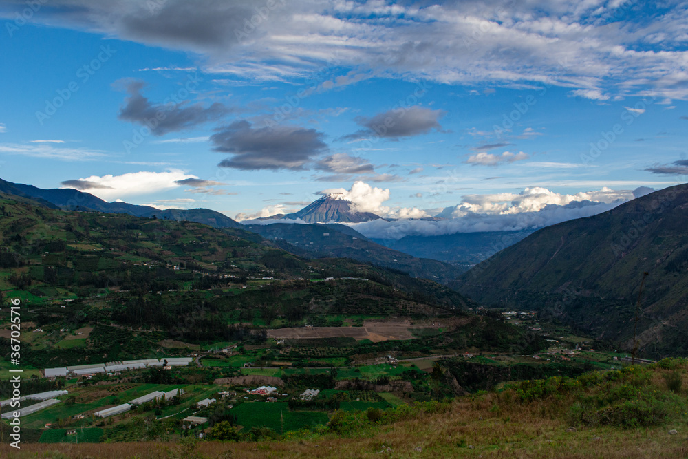 The Tungurahua is an active stratovolcano located in the Andean zone of ...