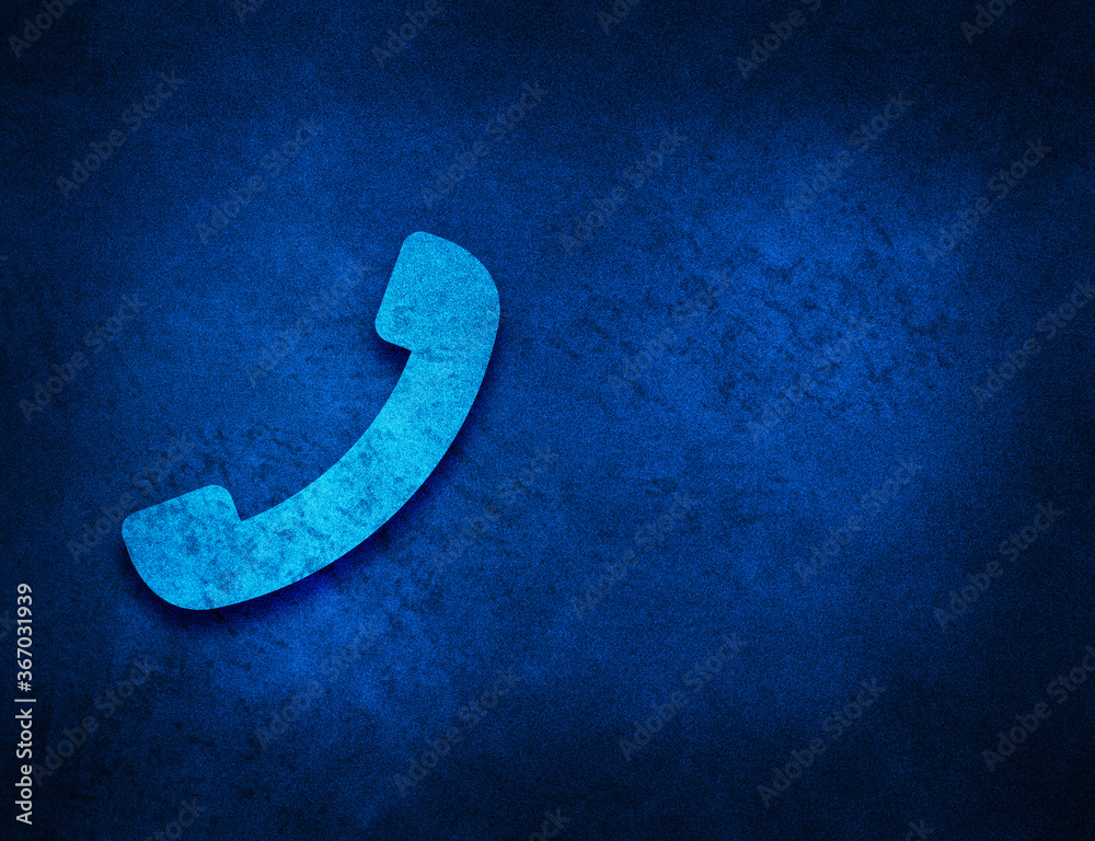 Phone icon artistic abstract blue grunge texture background Stock Photo ...