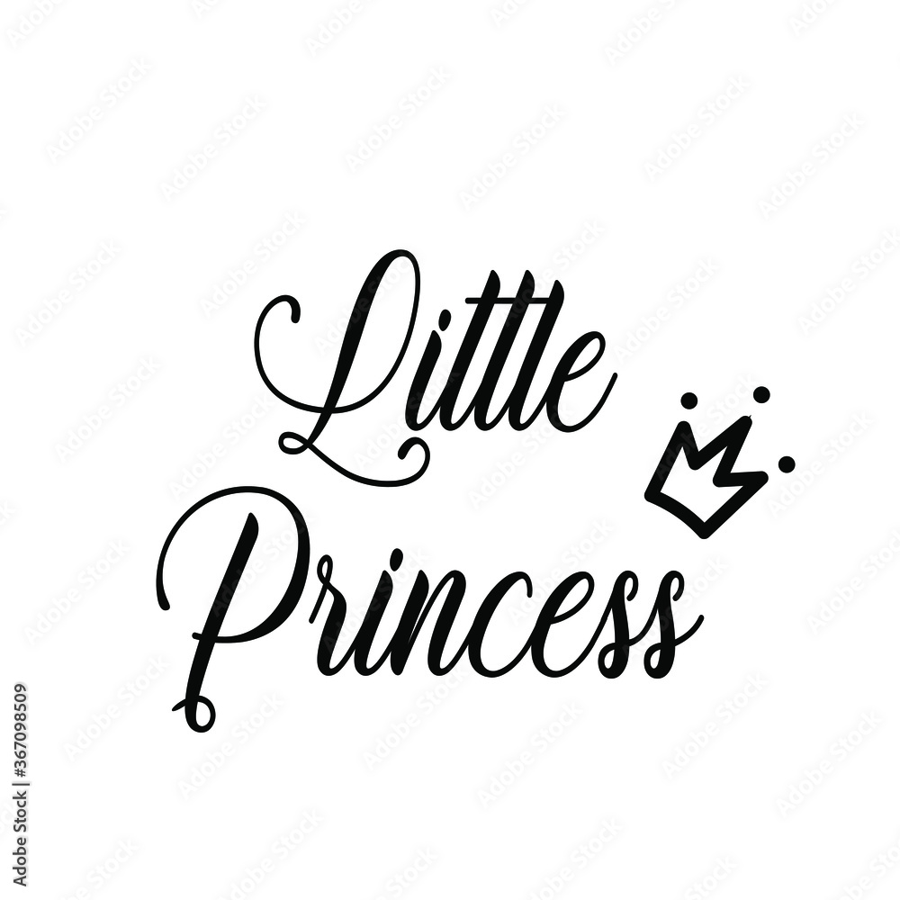 little princess lettering design vector Stock Vector | Adobe Stock